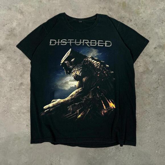 American Vintage | Shirts | Vintage Black Disturbed Graphic Band T ...